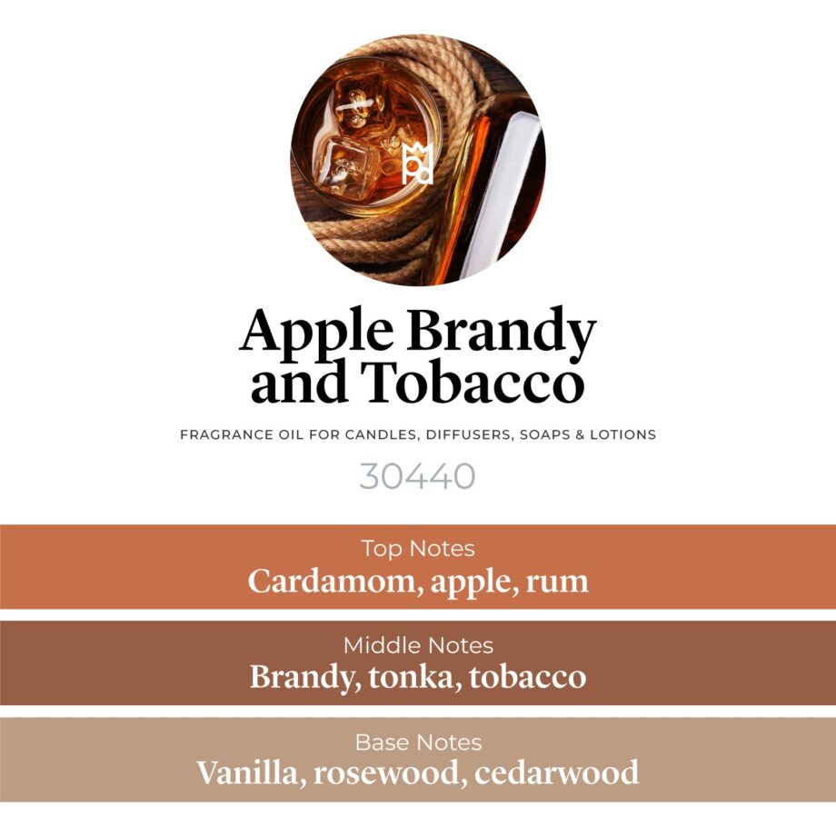 Apple Brandy and Tobacco Fragrance Oil – Boozy sensation!